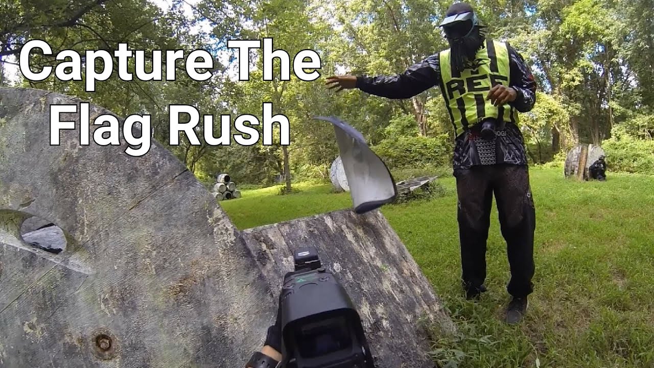Xtreme Paintball Airsoft Capture The Flag Sprint - YouTube