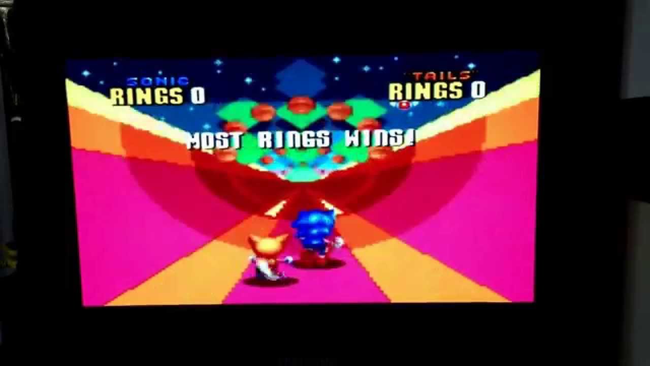 Sonic mega collection plus- Sonic The Hedgehog 2- "Tails stuck in a ...