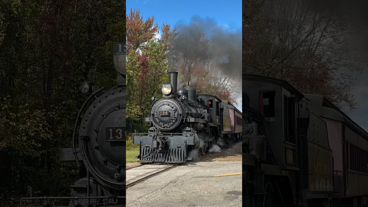Steam Power From South Simcoe Railway 136 While Doing a Run on ...