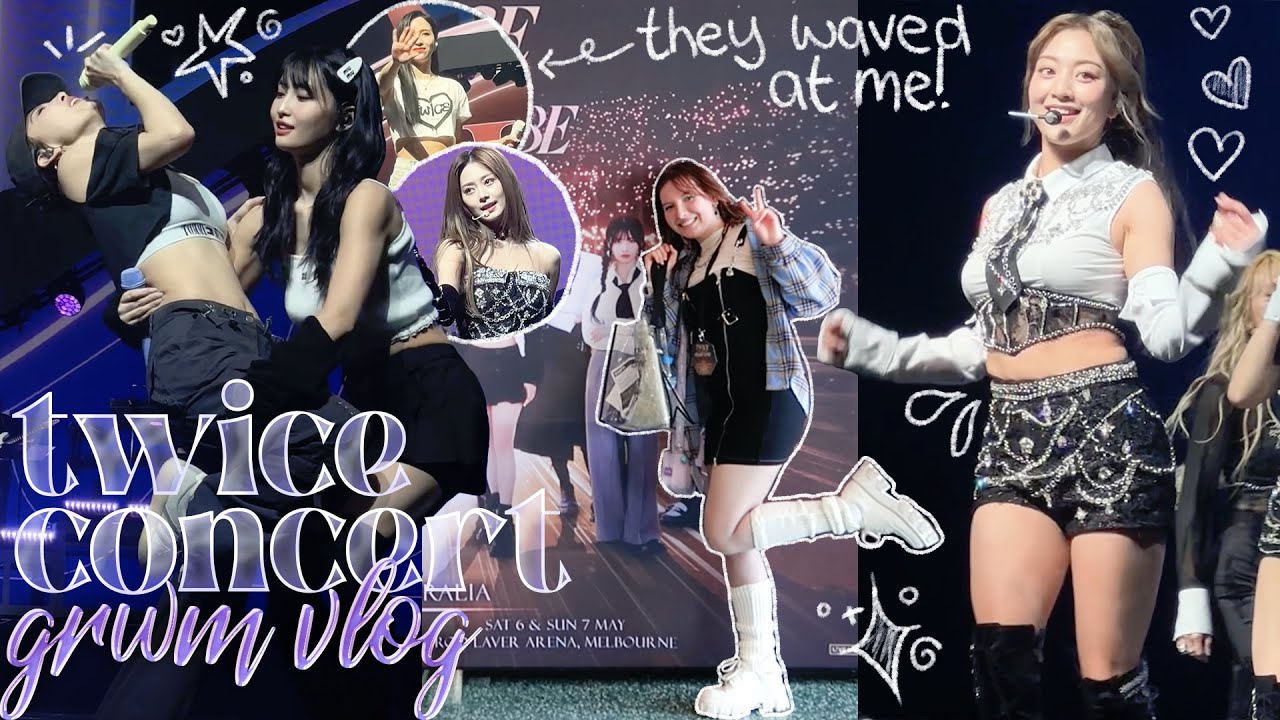 twice 5th world tour in sydney ‧₊˚ // front row vip concert vlog & grwm ...