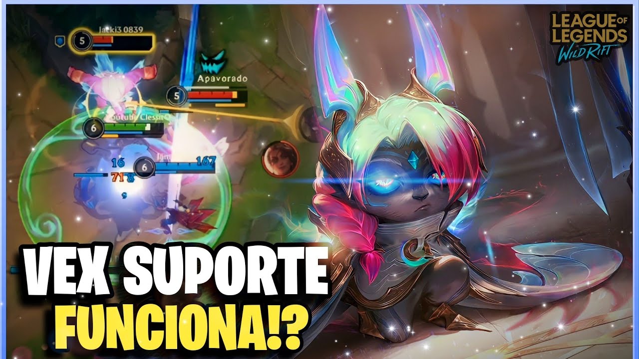 ME SURPRENDI COM A VEX SUPORTE! |LoL Wild rift (Vex e Vayne vs Alistar ...