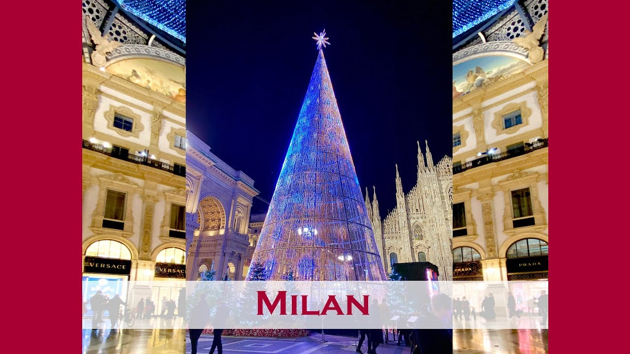 Milan at Christmas with Xmas market and Cathedral / Duomo di Milano and ...