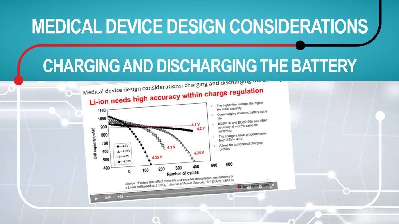 Medical device design considerations: charging and discharging the ...