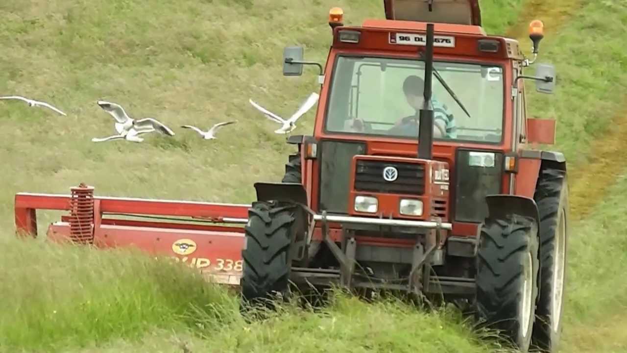 Mowing Silage Fiat 110-90 - YouTube