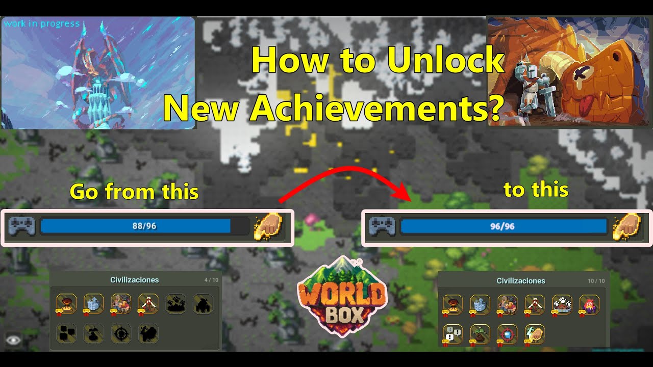 How to unlock the new achievements in the 0.50 WorldBox update? - YouTube