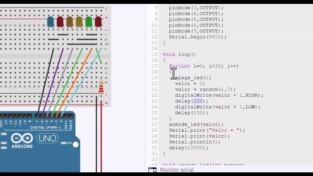 Dado eletronico no Arduino - YouTube