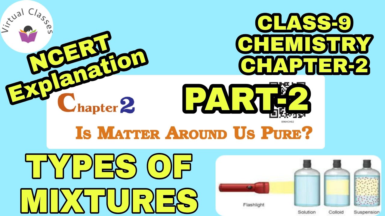 Class- IX Chemistry Ch-2 Is Matter Around Us Pure? (Part-2 Types Of ...