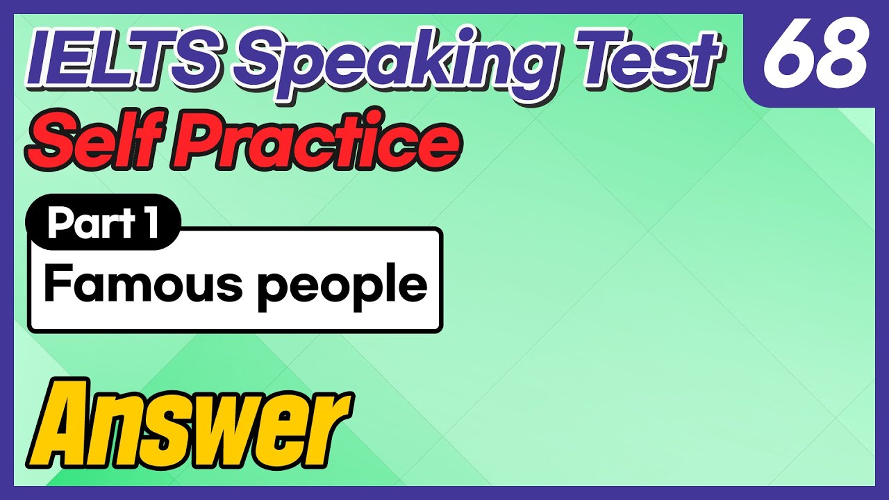 IELTS Speaking Test questions 68 - Sample Answer - YouTube