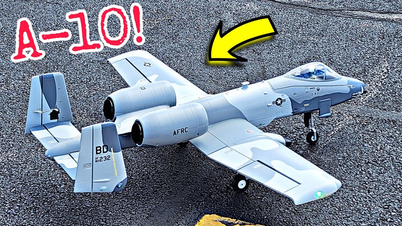 Maiden Flight Of My New E-flite A-10 Thunderbolt II Twin 64mm EDF BNF ...