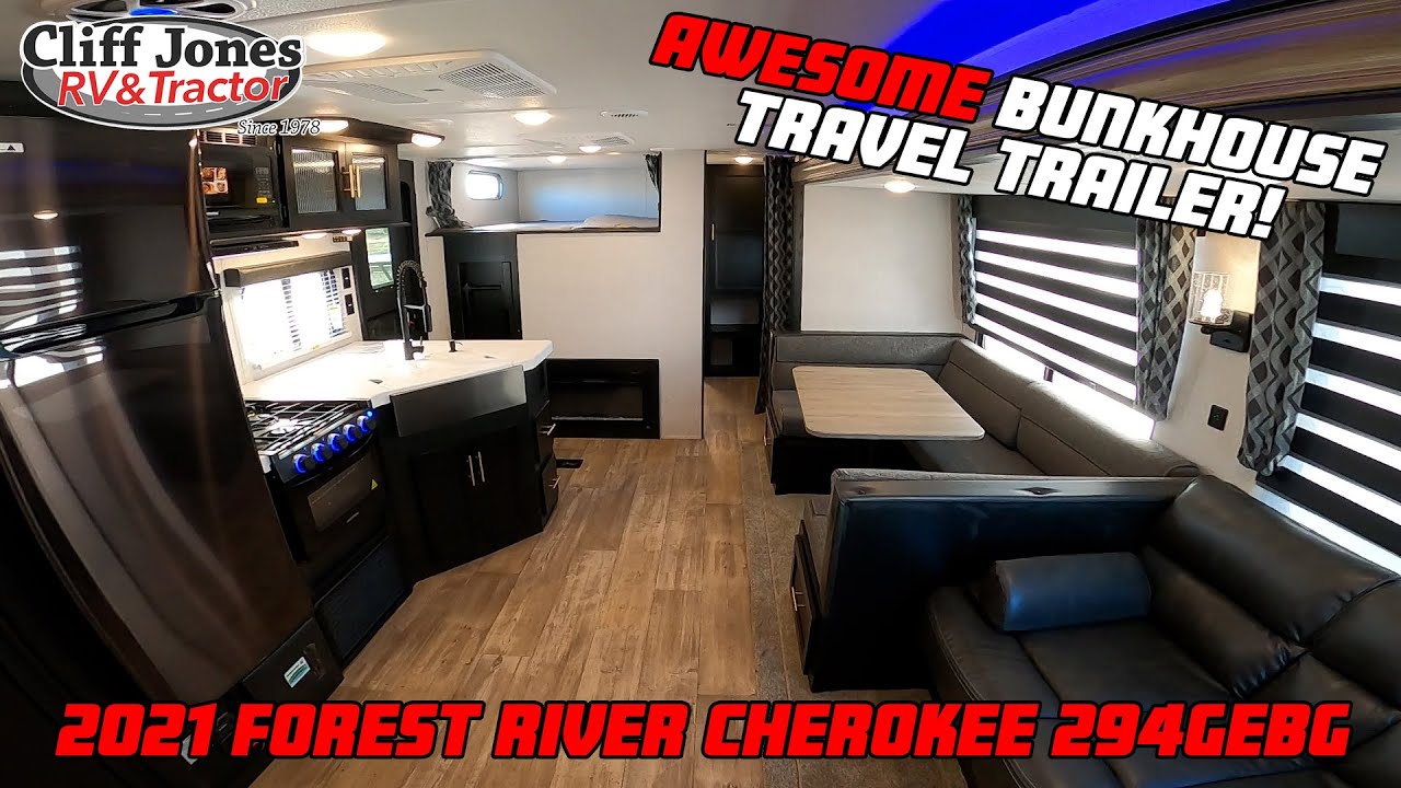 2021 Forest River Cherokee 294GEBG Bunkhouse Travel Trailer - YouTube