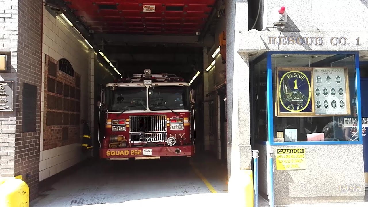 FDNY - Squad Co. 252 Acting Rescue 1 - In House Visit - YouTube