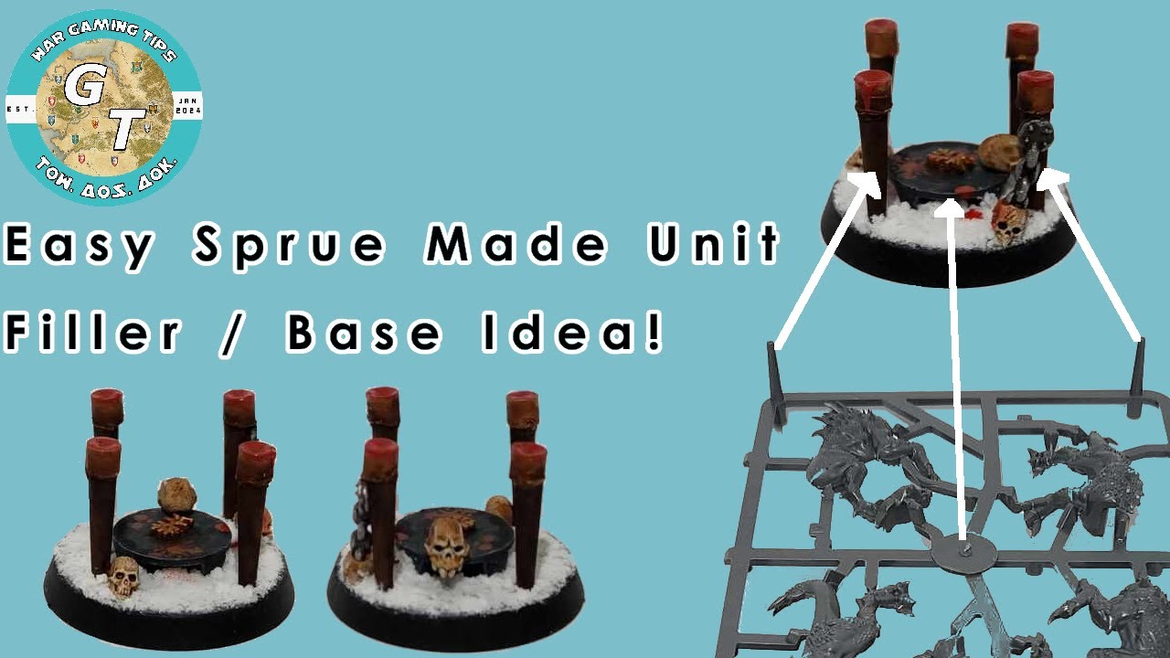 Easy Unique Sprue Made Unit Filler / Base For Warhammer! - YouTube