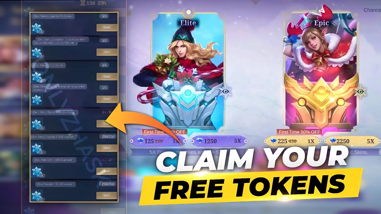 GET FREE GURNTEED SKIN 😍/ MOBILE LEGENDS SURPRISE BOX TOKENS AVILABLE ...