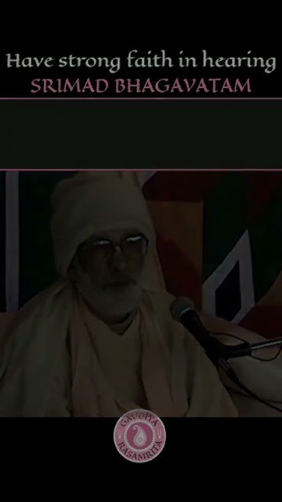 Have strong faith in hearing Srimad Bhagavatam - YouTube