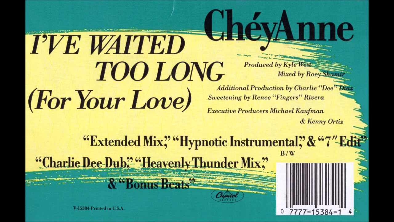 ChéyAnne ‎~ ~ I've Waited Too Long (For Your Love) Extended 1988 - YouTube