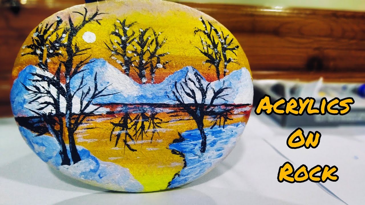 Rock Painting Ideas| Acrylics on Rock| Rock Painting Tutorial| How to ...