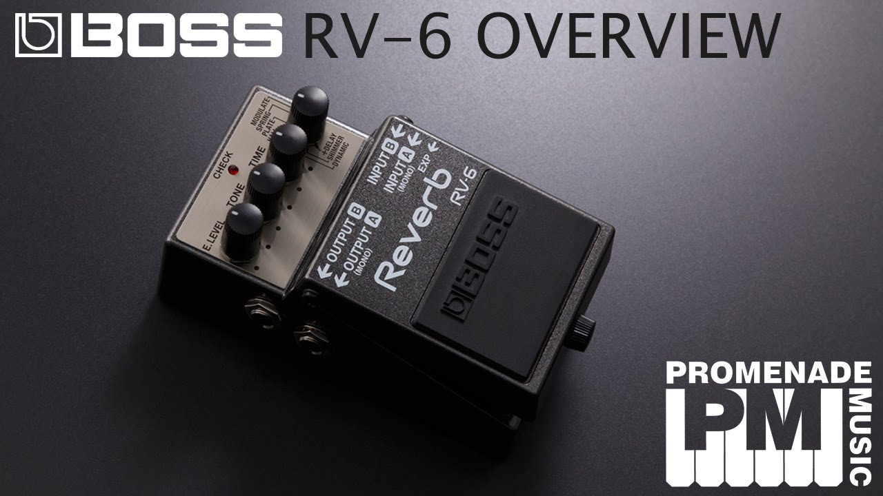 BOSS RV-6 Reverb Pedal - Overview - YouTube