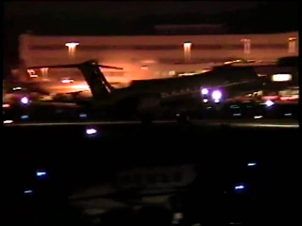Alaska MD-80 Tail Scrape on Departure (Must See) - YouTube