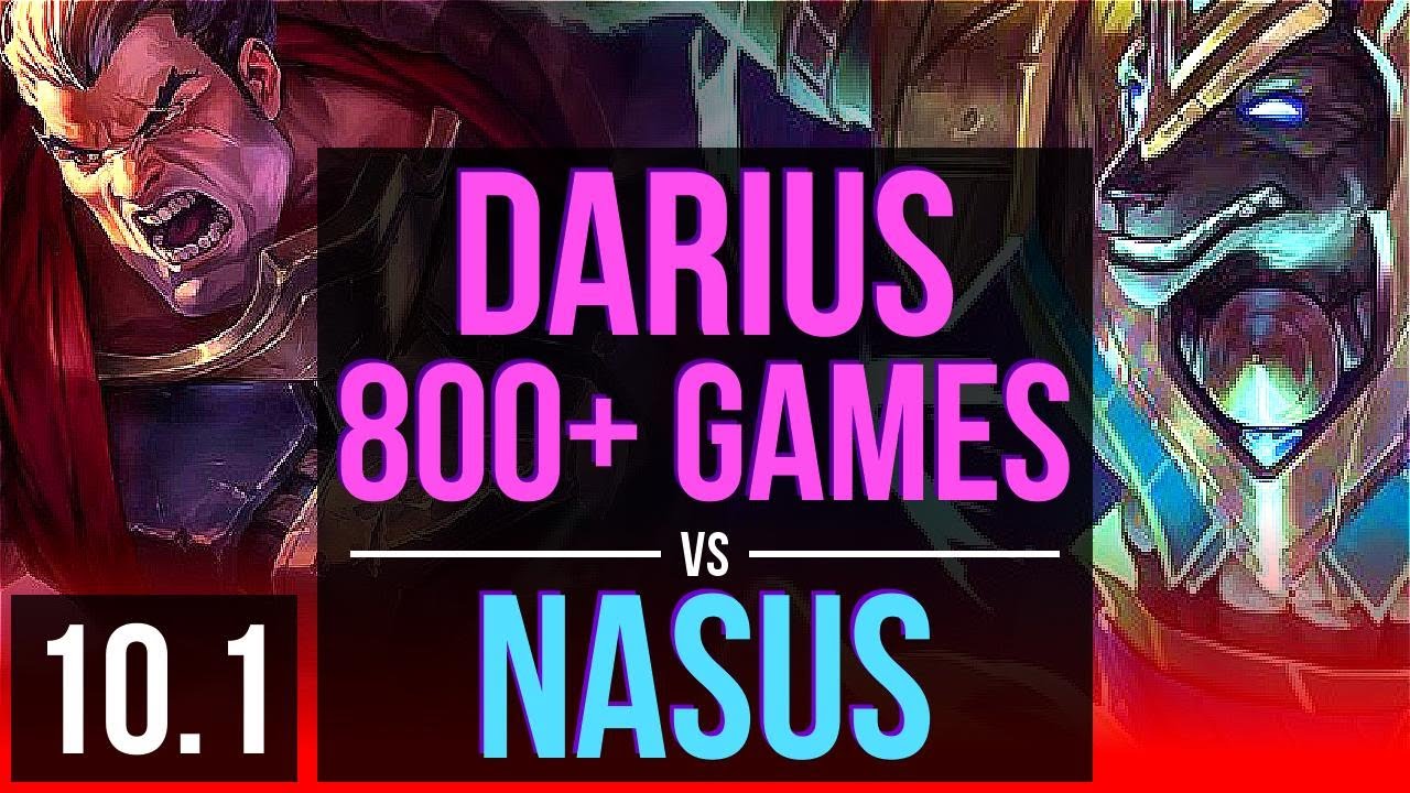 Darius Vs Nasus Top 4 Early Solo Kills 1 4m Mastery Points 800