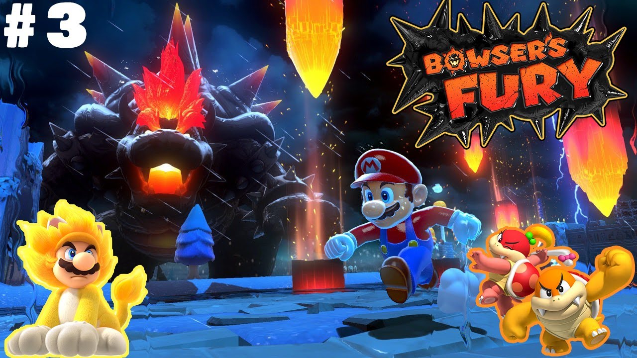 Bowsers Fury Winter Snow Land Levels Super Mario 3D World Nintendo ...
