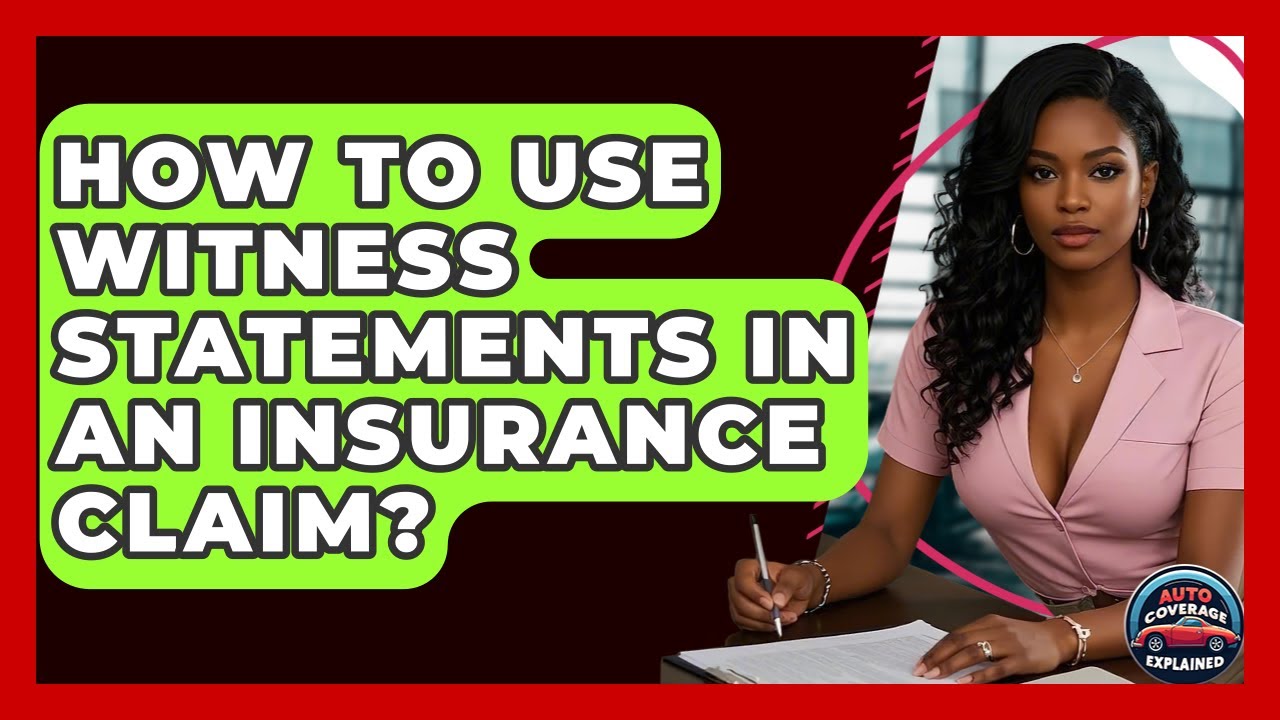 How To Use Witness Statements In An Insurance Claim? - Auto Coverage ...
