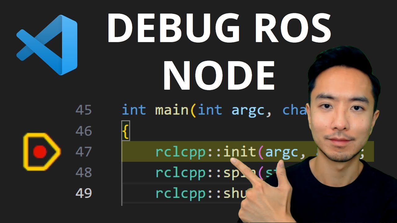 Debug ROS 2 C++ Node with Breakpoint in VS Code by Running Node or Launch File (WSL and Ubuntu ...