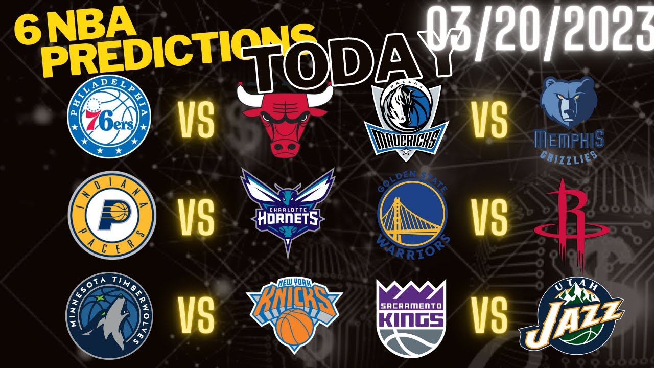 6 Nba Picks Today - 3/20/23 - Nba Predictions Today And Nba Betting ...