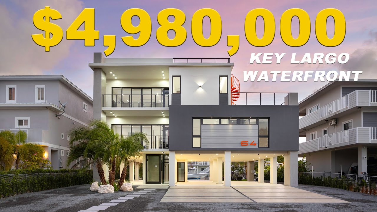 Inside a $4,980,000 Luxury Waterfront Home In Key Largo, FL - YouTube