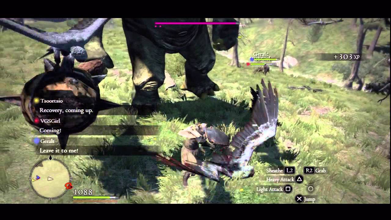 Dragon's Dogma - Griffin's Bane: Wolves, Snow Harpy & Giant Cyclops ...
