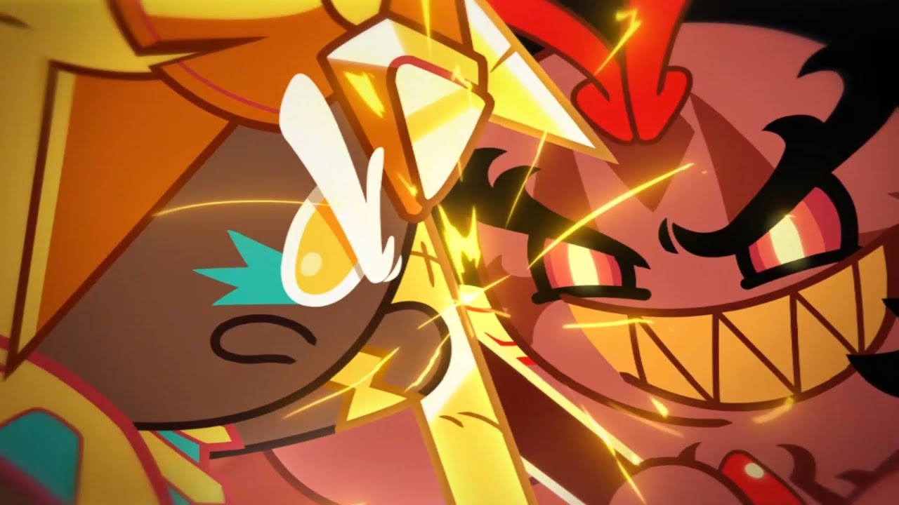 Animated Scene Golden Cheese Cookie vs Burning Spice Cookie - Beast ...