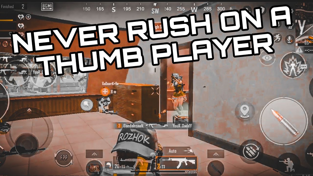 NEVER RUSH ON A THUMB PLAYER ️‍🔥⚡🥵 | NON GYRO THUMB PLAYER ️‍🔥⚡ | BGMI MONTAGE ON 60 FPS🔥🥵 - YouTube