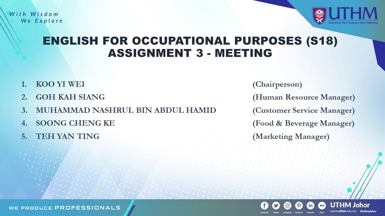 EOP Assignment 3 - Meeting (Group 3) - YouTube