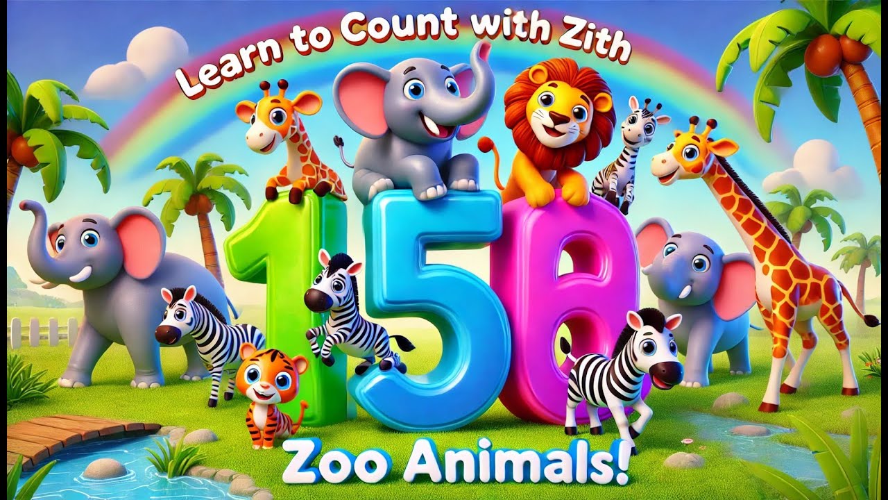 Learn to Count 1 to 10 with Zoo Animals | Fun & Educational Video for ...