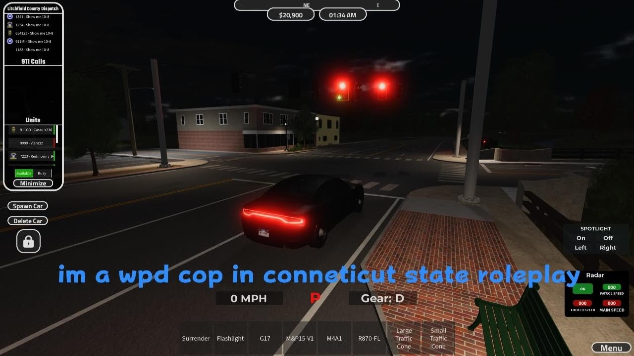 Im a wpd officer in Connecticut state roleplay - YouTube