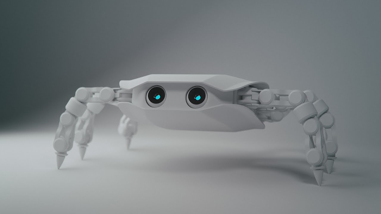 Simple robot crab animation in blender - YouTube