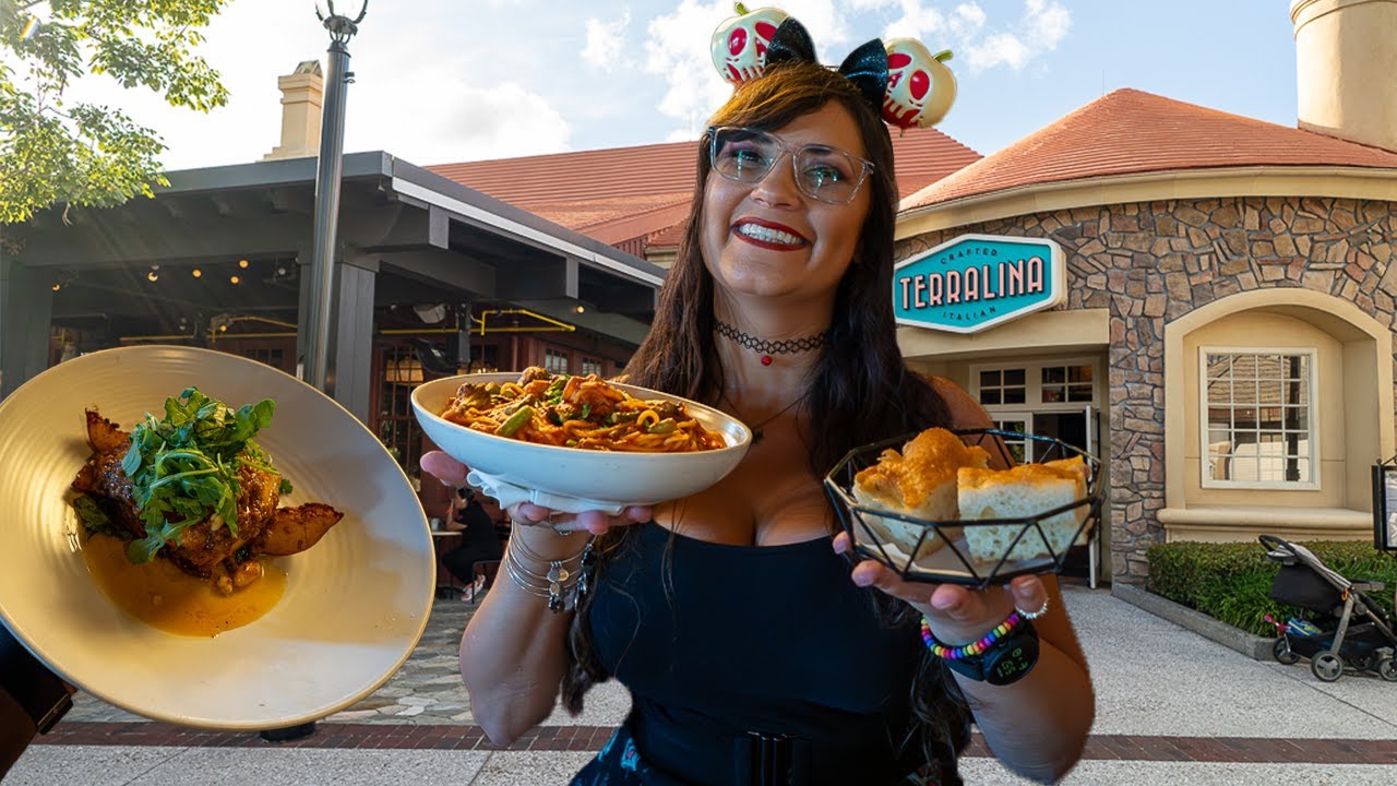 Terralina Crafted Italian DINNER 🍝 Disney Springs food review - YouTube