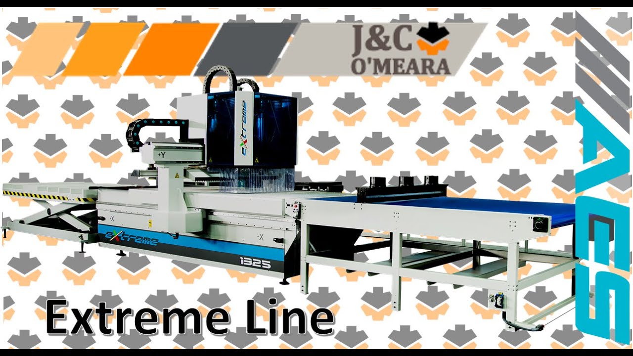 Extreme Line CNC router from AES, auto loading and offloading to save ...