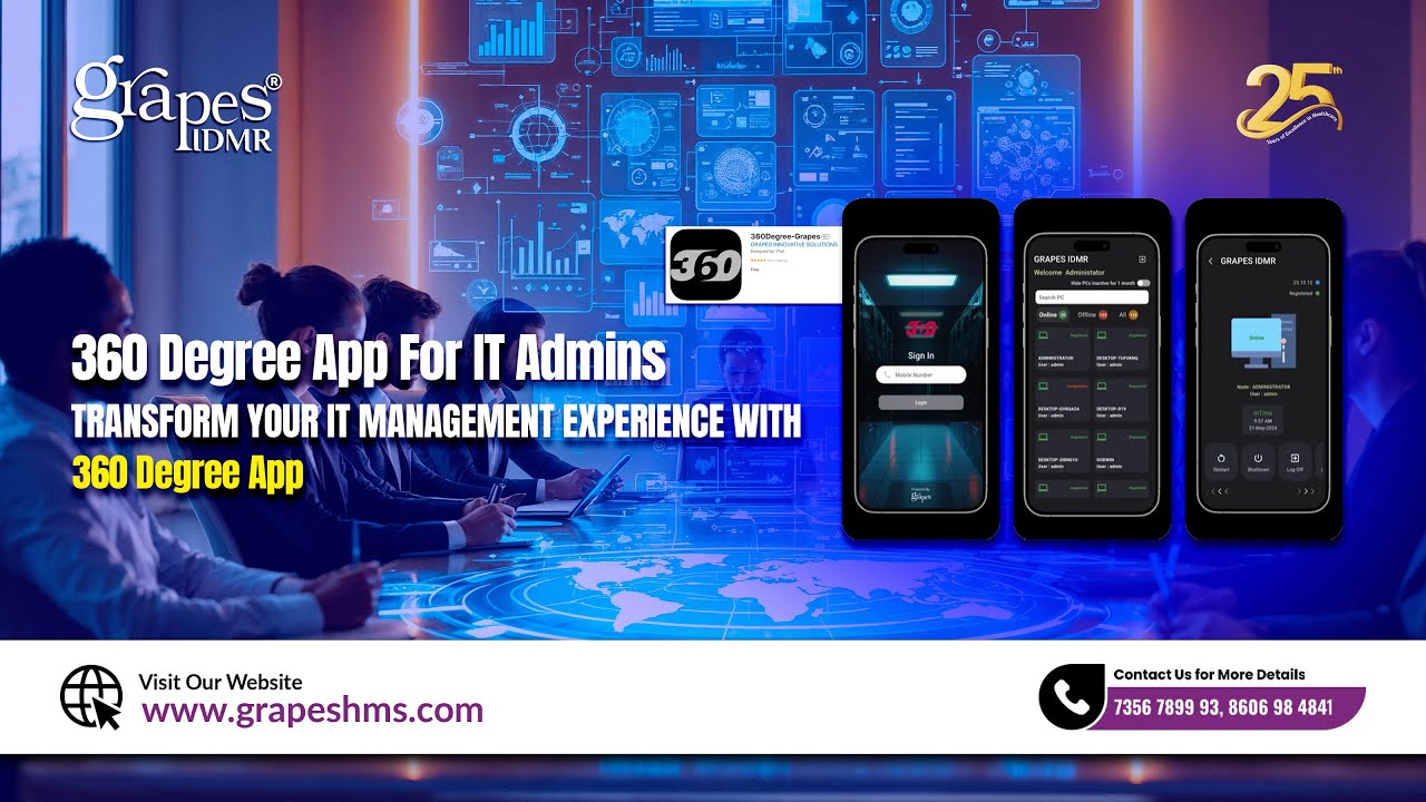 𝟑𝟔𝟎 𝐃𝐞𝐠𝐫𝐞𝐞 𝐀𝐩𝐩 𝐟𝐨𝐫 𝐈𝐓 𝐀𝐝𝐦𝐢𝐧𝐬, Transform your IT management experience ...