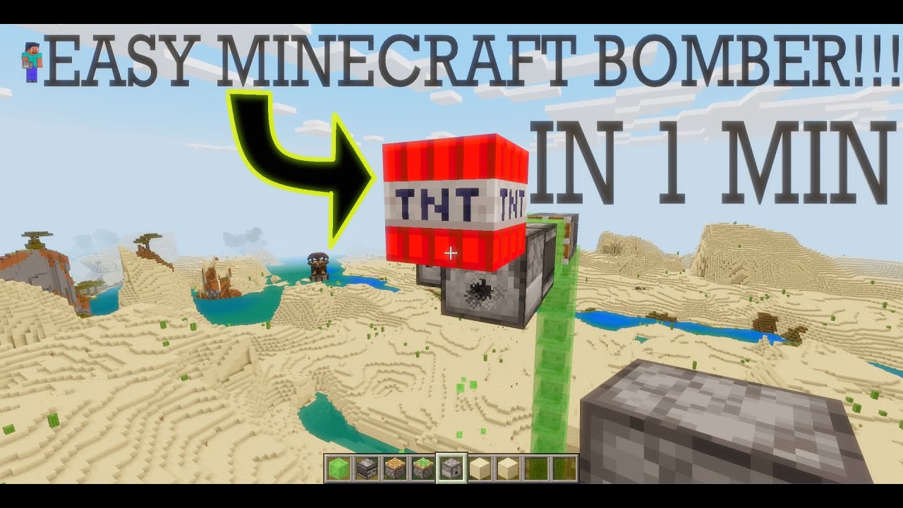 I Built the EASIEST Minecraft bomber in a min - YouTube
