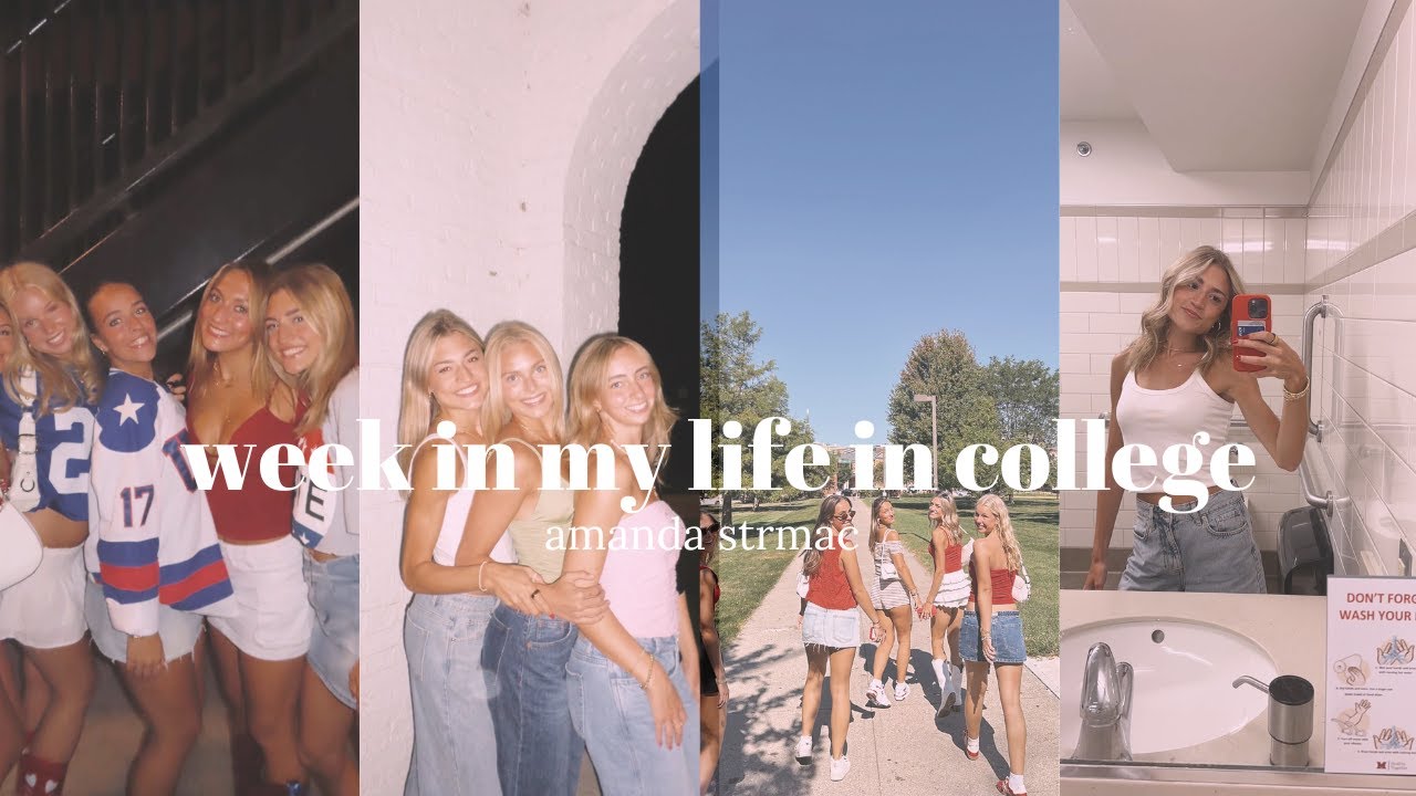 a COLLEGE week in my life | full week of classes, dance, and football ...