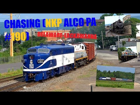 Chasing (NKP Alco PA #190) On The (Delaware-Lackawanna Railroad) - YouTube