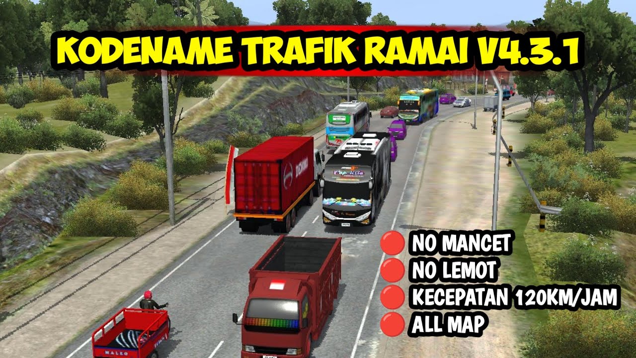 SHARE⁉️KODENAME TRAFFIK RAME V4.3.1‼️LANCAR NO MANCET 120km - YouTube