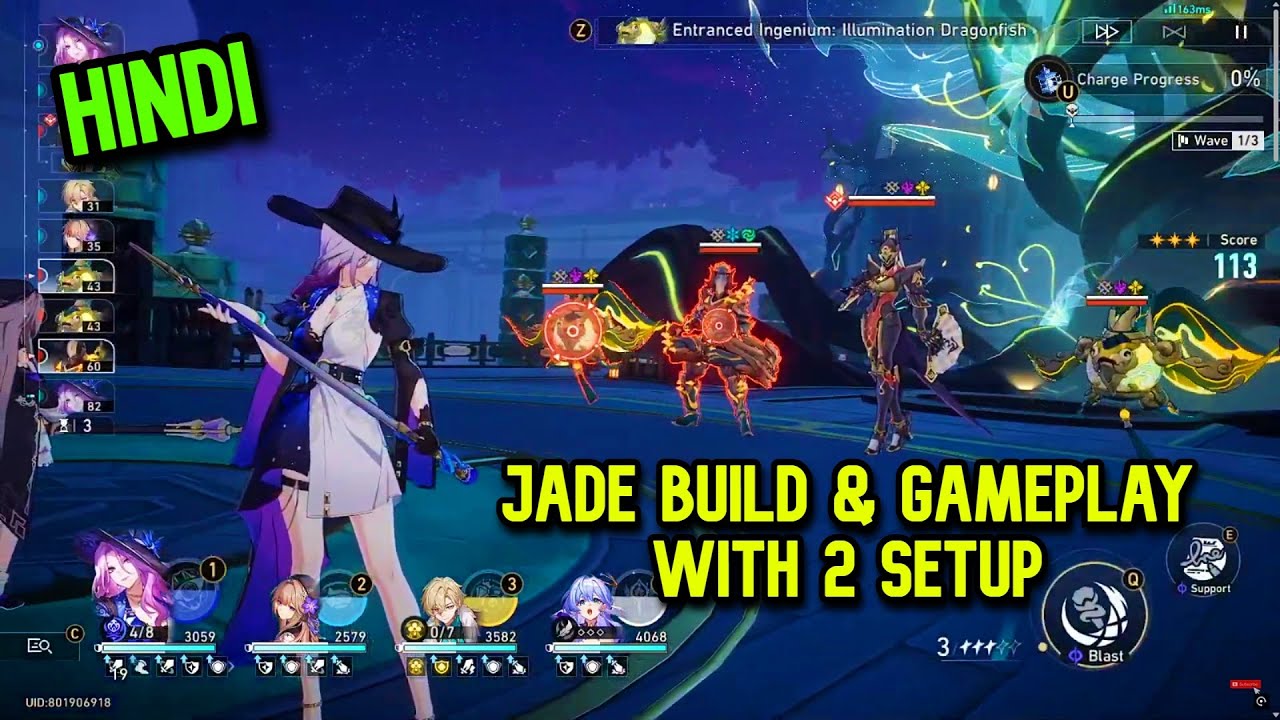 [Hindi] Jade Best Build F2p | Jade Gameplay Setup Pure Fiction | HSR 2.3 - YouTube