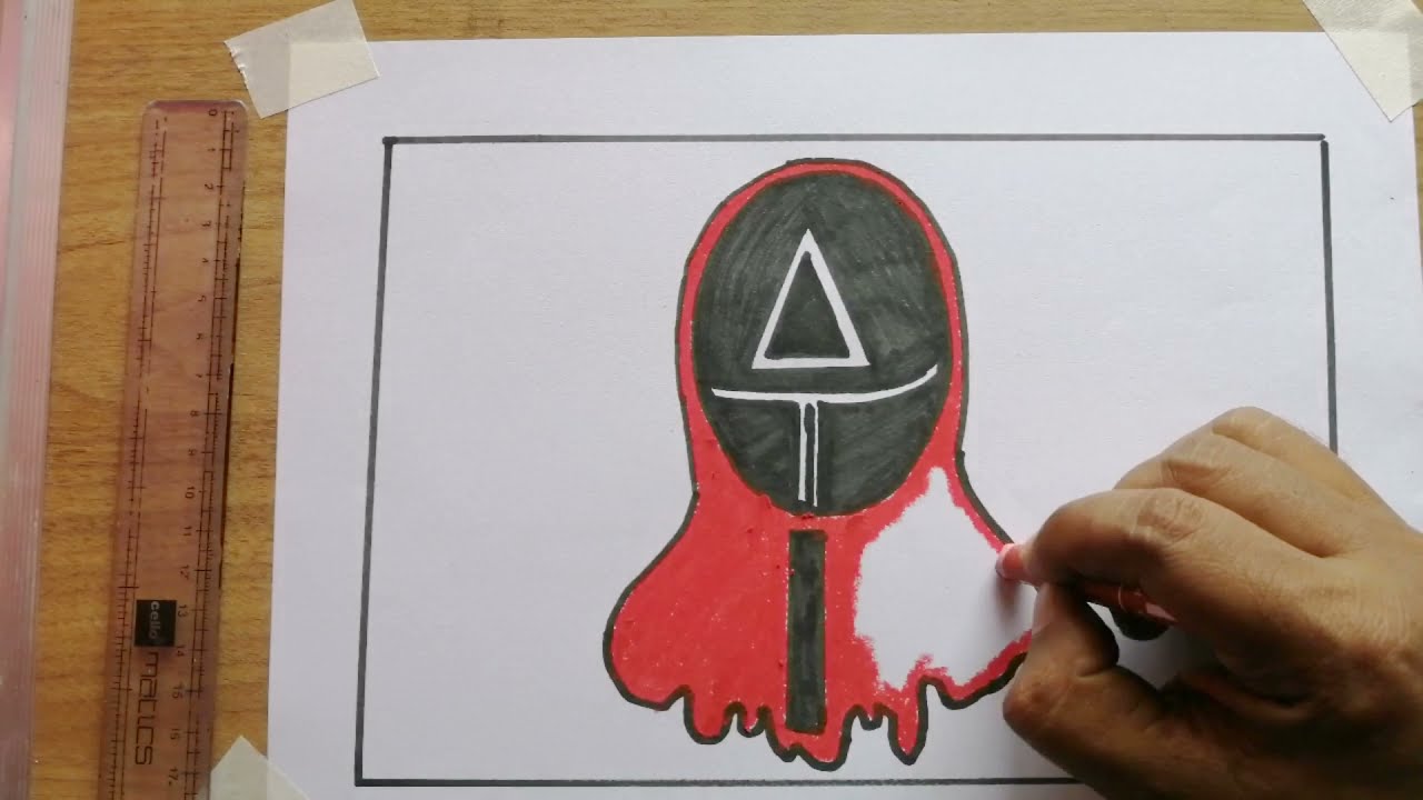 How to Draw Squid Game art # how to draw squid game red guard uniform ...