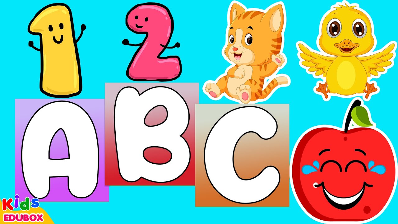 ABC, 123 & Shapes Learning Videos For Preschool | ABC And One Two Three ...