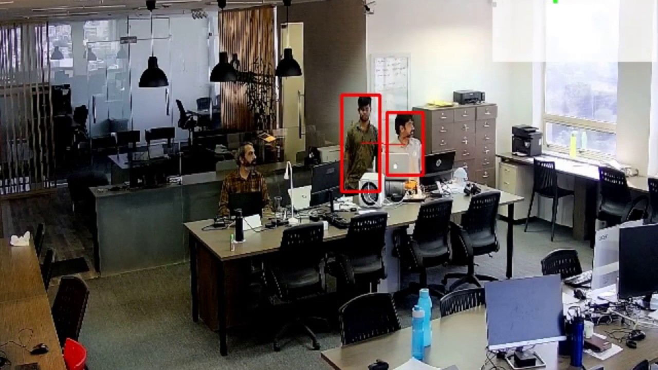 Awiros in-office Social Distancing App with 3D calibrated scene - YouTube