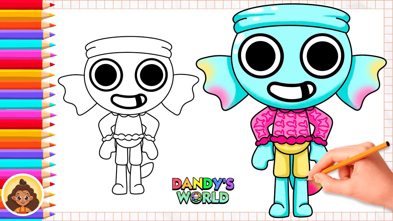How to Draw Prismatic Pal Finn | from Dandy’s World - YouTube