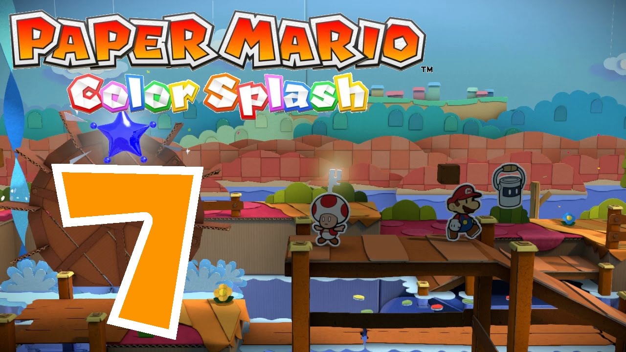 Let's Play Paper Mario Color Splash Part 7 : Super Toad ? - YouTube
