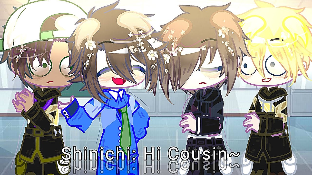 Hi Cousin😻//💙Shinichi x Kaito💙//🍑Decetive Conan🌷// gacha life by :me ...