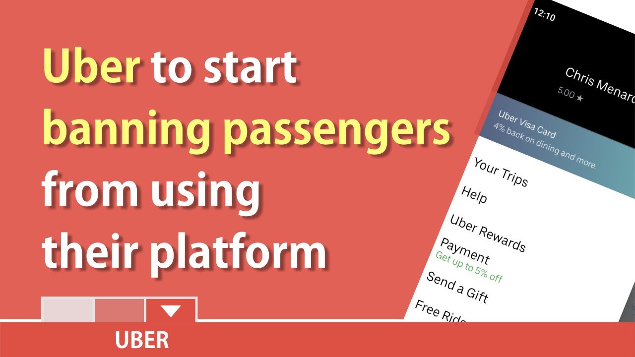 Uber to ban passengers with low ratings by Chris Menard - YouTube